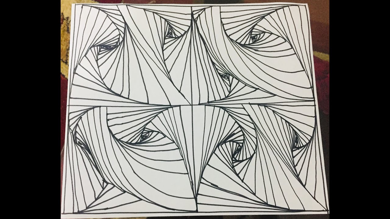 Daily Line Illusion# 5 | 3D Pattern | Satisfying Line Illusion | Art ...