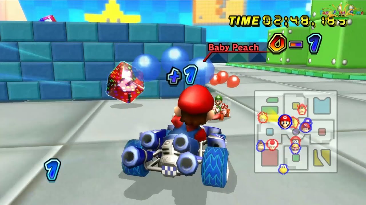 Mario Balloon Battle (Video Full HD 60Fps) Mario Kart Wii - Tung Funny ...