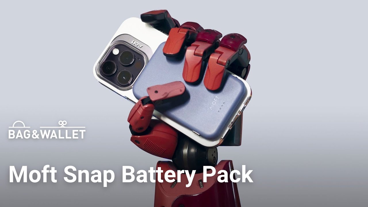 Обзор внешнего аккумулятора Moft Snap Battery Pack с магнитами MagSafe - YouTube