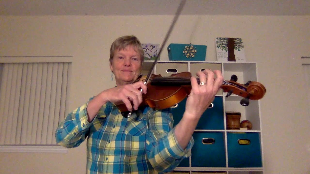 4 x on each open string (viola) - YouTube