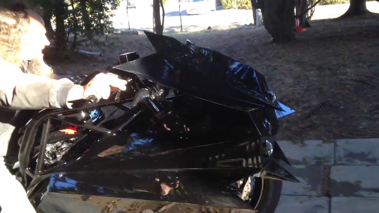 Drag slick on hand built custom bike - YouTube