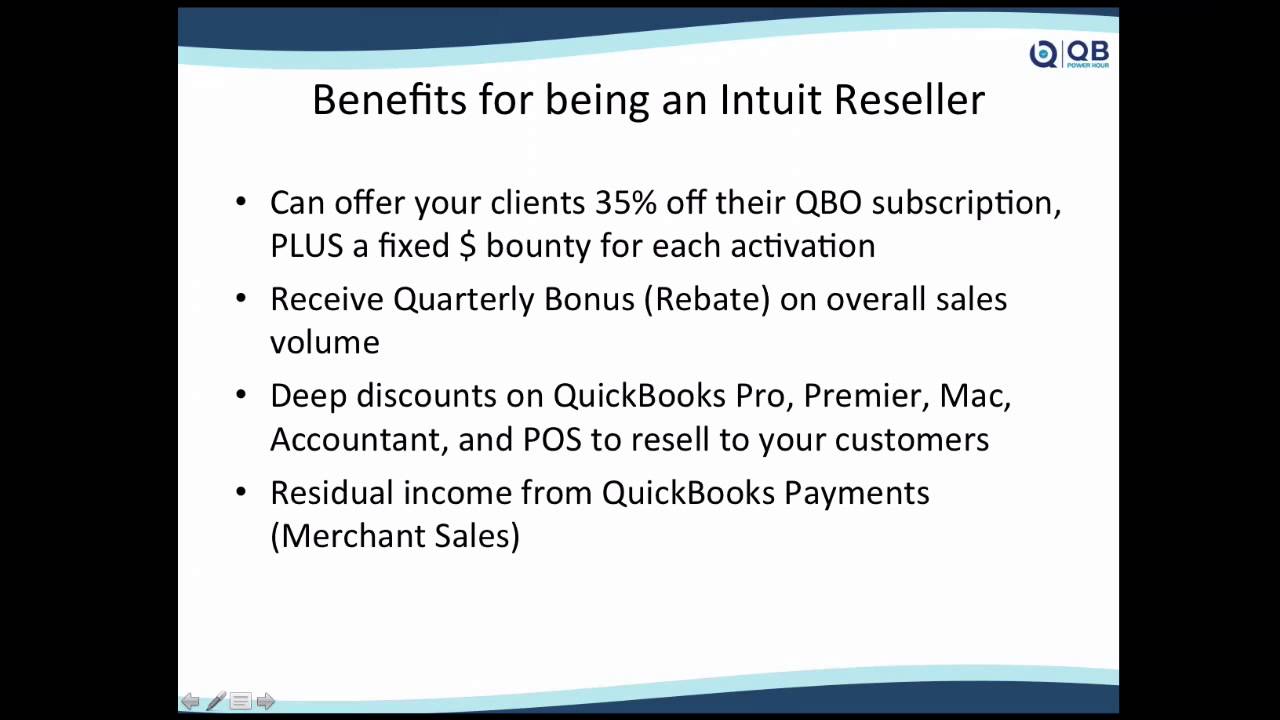 Sell QuickBooks - benefits of being a Intuit Reseller - YouTube