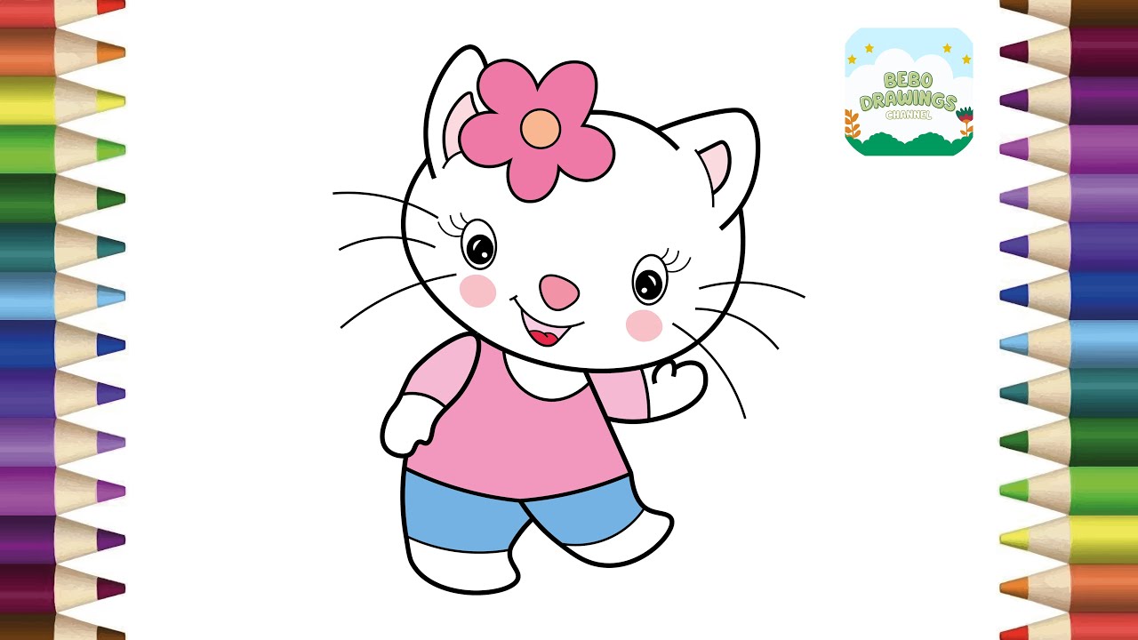 How to Draw Hello Kitty Easy Step by Step | Hello Kitty Drawing - YouTube