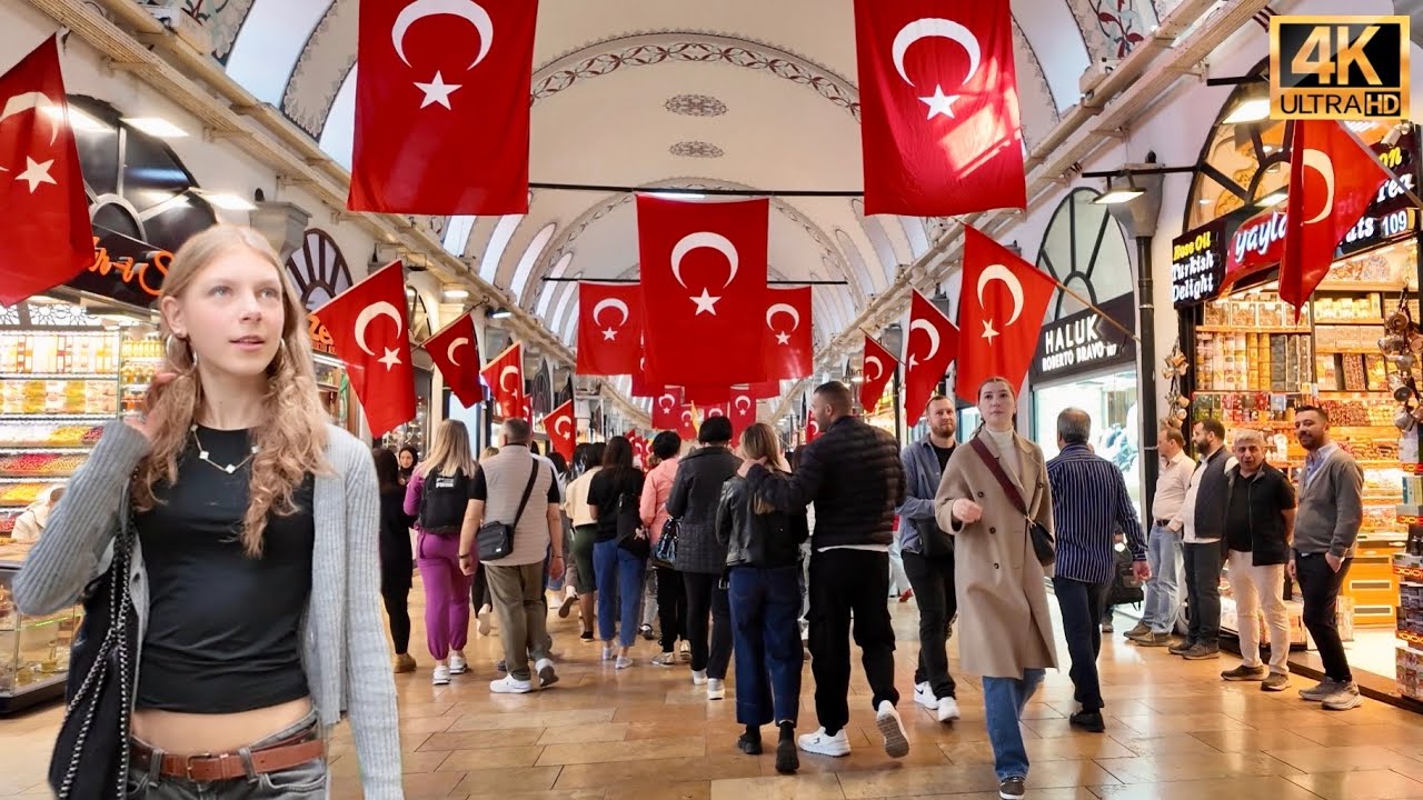 Istanbul Turkey City Center 4K Walking Tour Fatih District, Grand ...