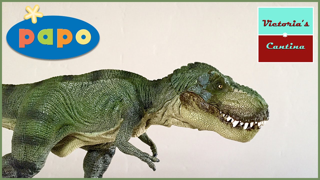 Papo Green Running Tyrannosaurus Rex Review - YouTube