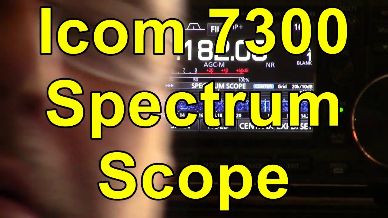 Icom 7300 Spectrum Scope - IMPROVED! - YouTube