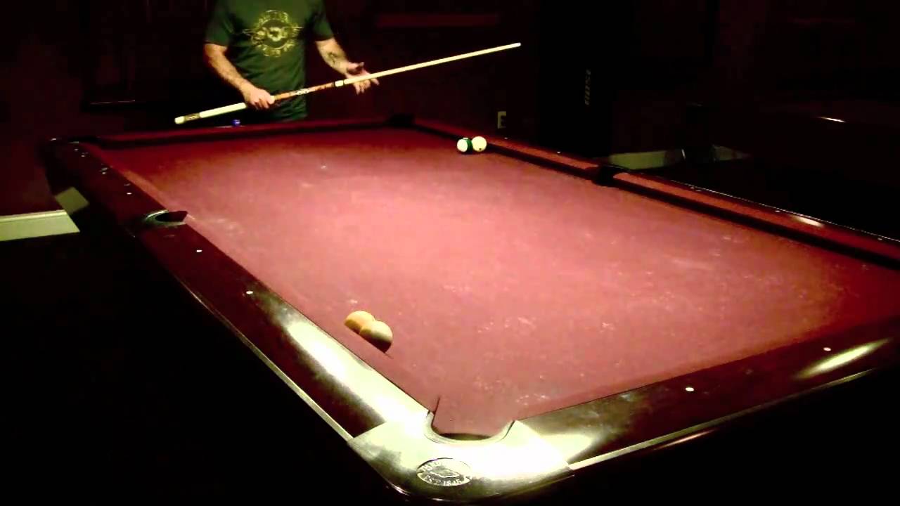 Pool Trick Shot #25 4 Rail Push Shot - YouTube