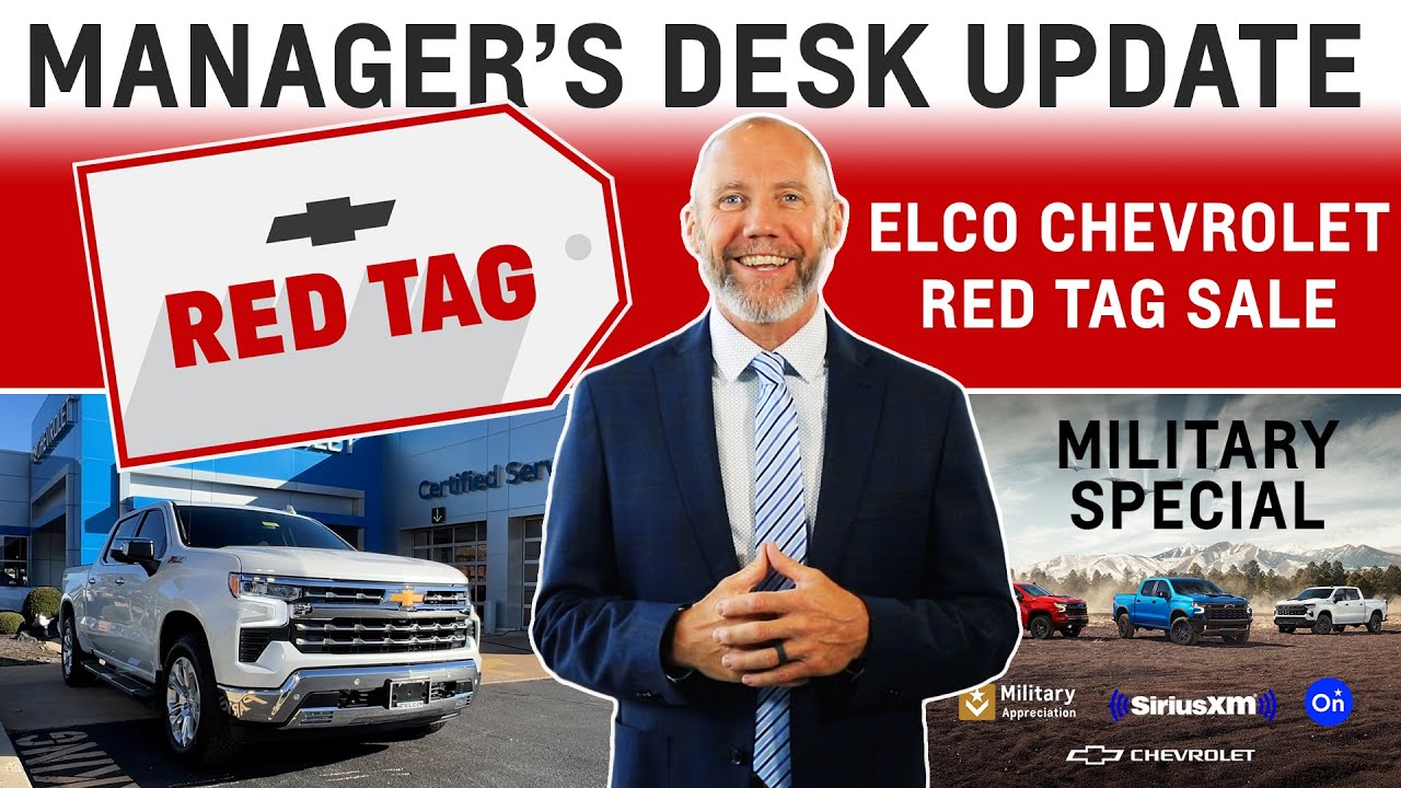 Chevrolet Manager's Desk Update - November 2023 - Red Tag Sales Event ...