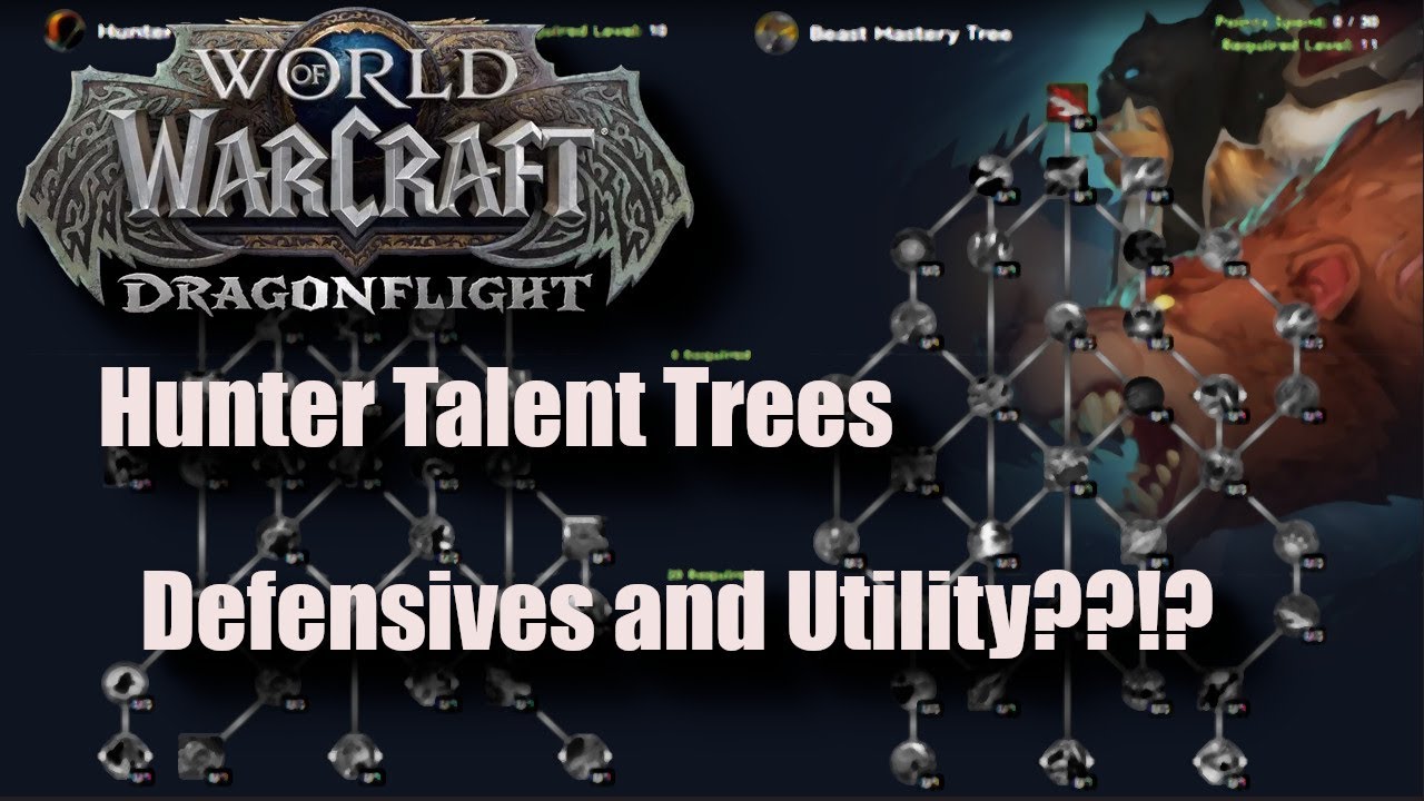 Dragonflight Alpha Hunter Talent Trees --- A Real Defensive?? - YouTube