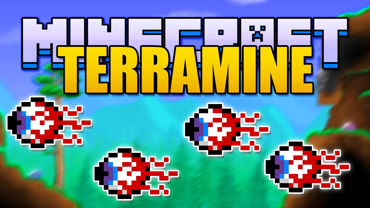 Minecraft TERRAMINE Mod - Terraria in Minecraft! (Minecraft v1.6.4 Mod ...