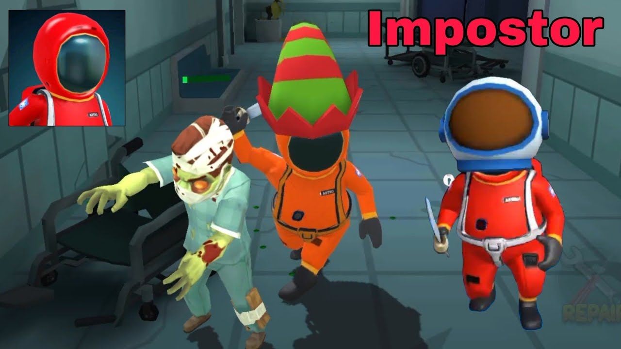 Among Us 3D : Impostor Gameplay Part 2 | Crewmates vs Impostor vs ...