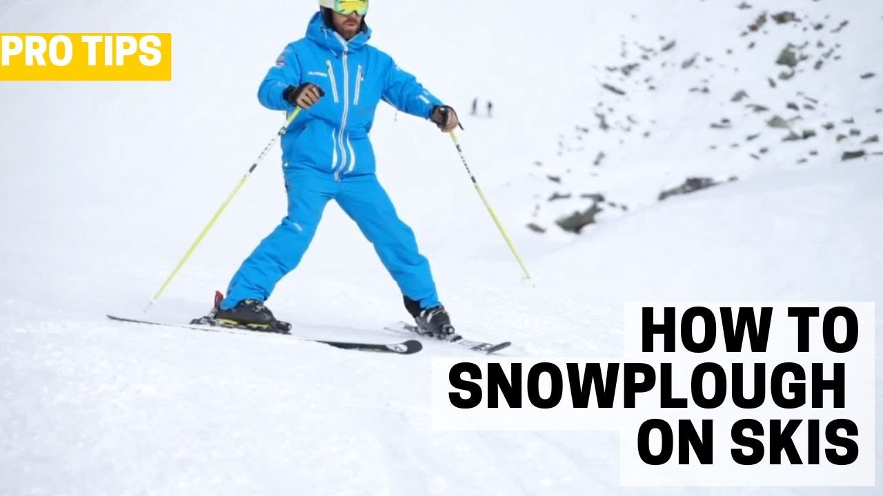 How to snowplough on skis - the first time - YouTube