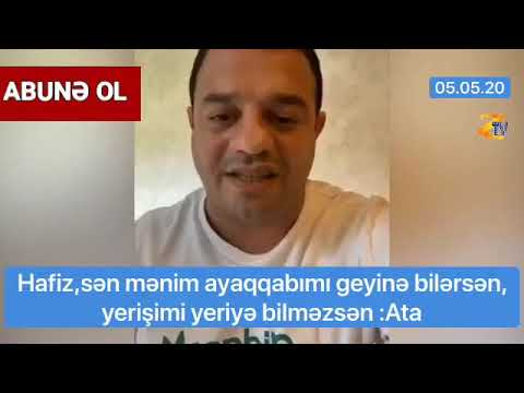 Ata Abdullayev Hafiz Hacıyevi instagramda canlıda söydü