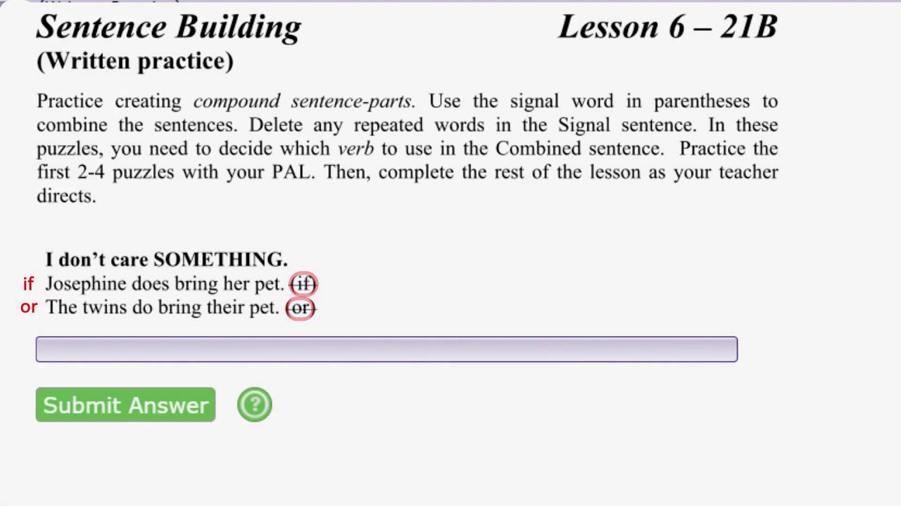 Writing to Win Applied Grammar - Subject-verb agreement using doesn't ...