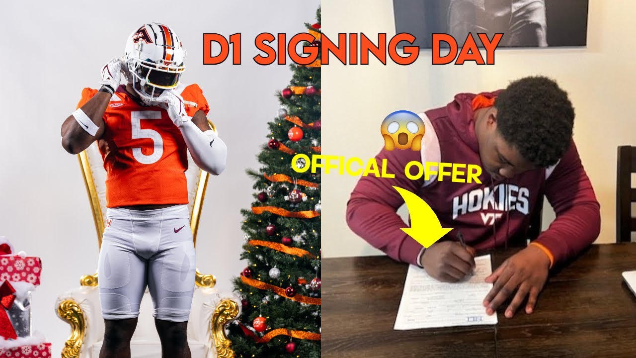 What Signing Day Is Like As A Top D1 Recruit | Signing with Virginia ...