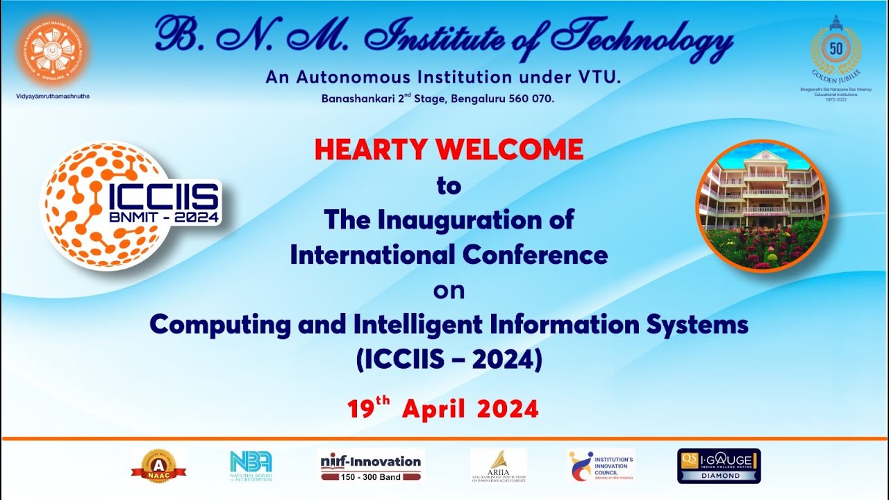 The Inauguration of International Conference on Computing and ...