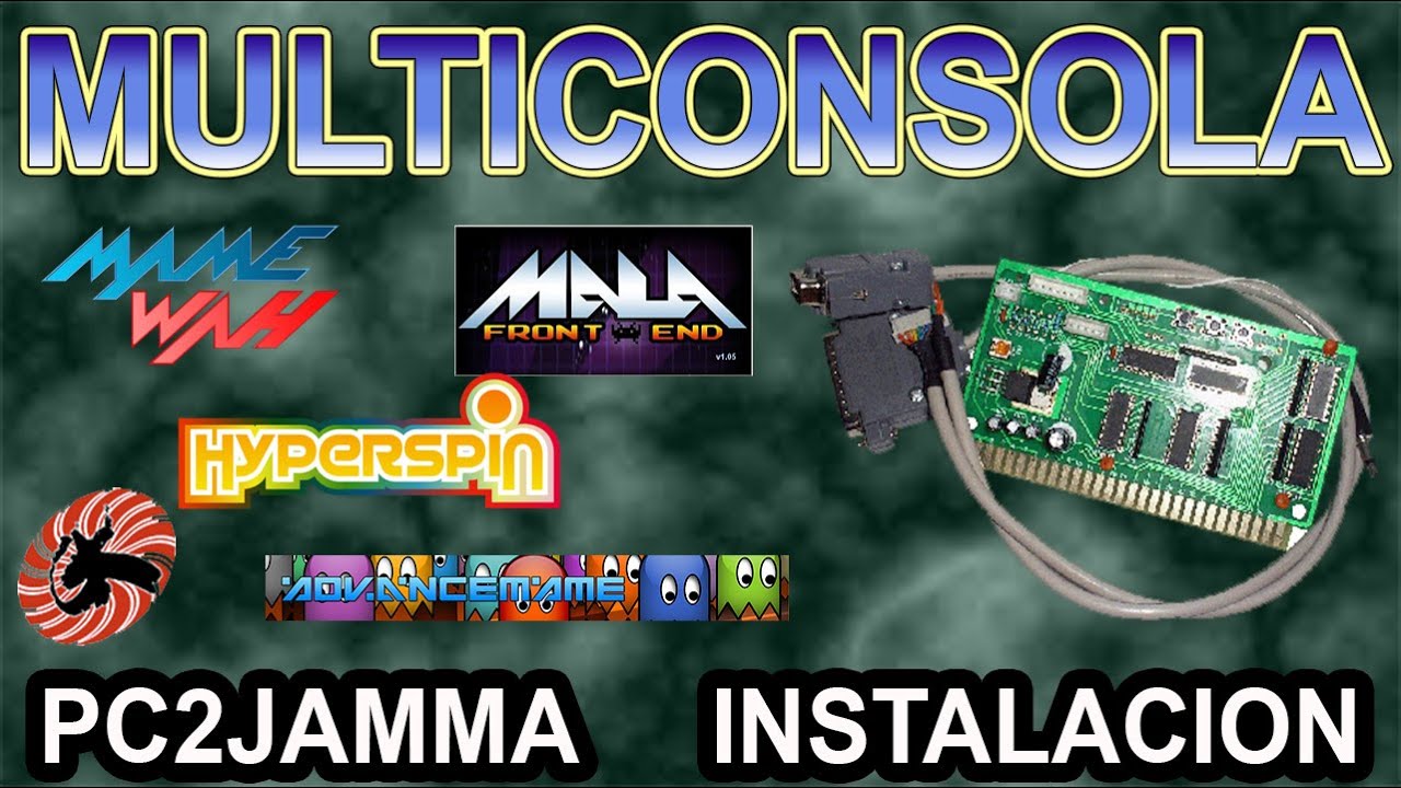 Instalar Control en Multiconsola PC2JAMMA - YouTube