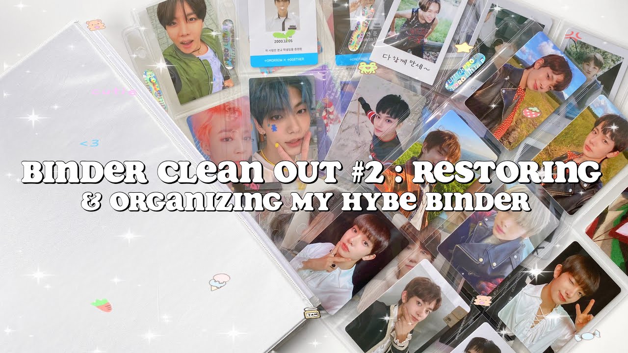 Binder Clean Out #2 : Restoring & Organizing My HYBE Photocards ☆ - YouTube