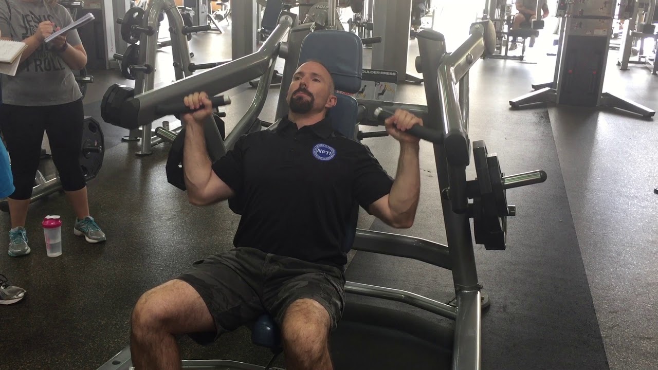 Plate Loaded Shoulder Press Full Demo - YouTube