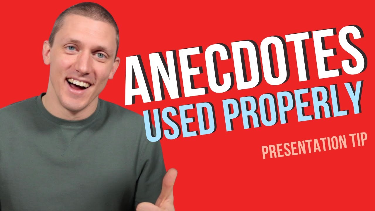 How to tell an ANECDOTE without losing structure - YouTube