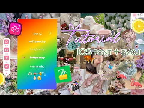 IOS FONT + EMOJI ON ANDROID AND JUST ONE APP || SOFTPEACHY 📌💗