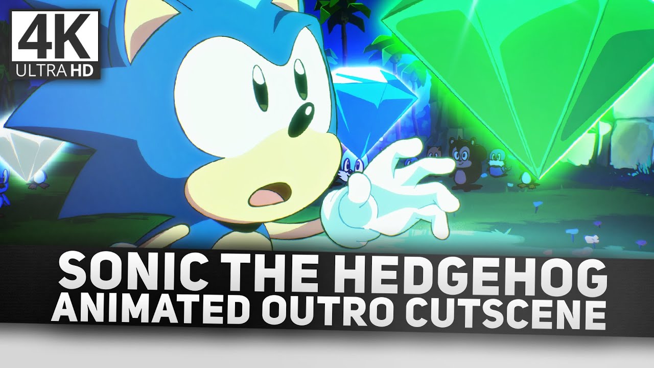 Sonic Origins - Sonic The Hedgehog Animated Outro Cutscene (4K) - YouTube