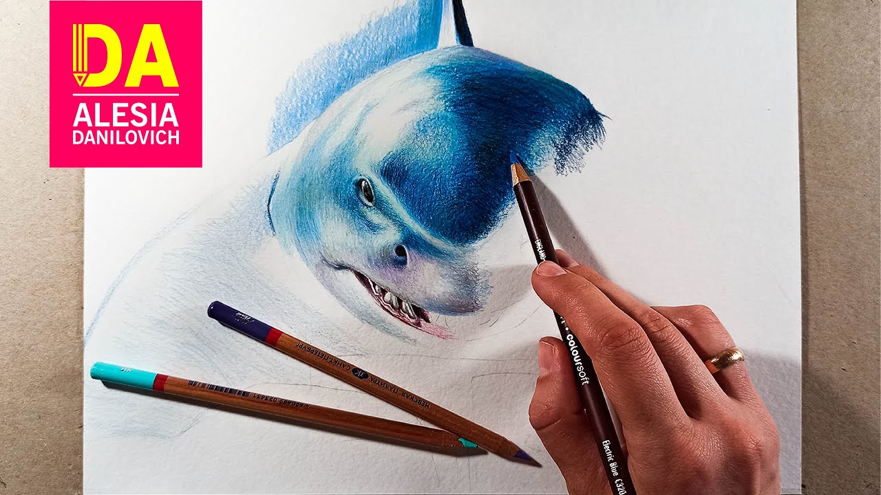 Drawing | THE SUICIDE SQUAD "King Shark" | part 1 | DA - YouTube