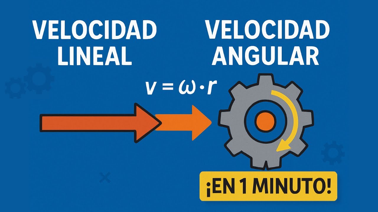 Formula para convertir la velocidad lineal en angular - YouTube