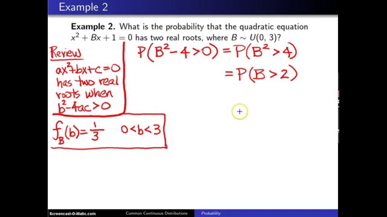 Uniform distribution -- Example 2 - YouTube