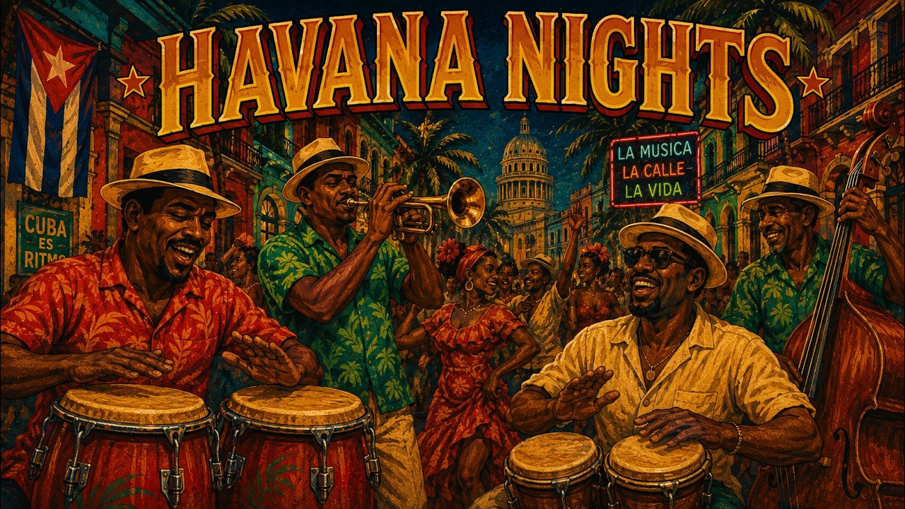 Havana Nights Radio 🎸 Afro Cuban Jazz Grooves ☕ Old Havana Vibes ...