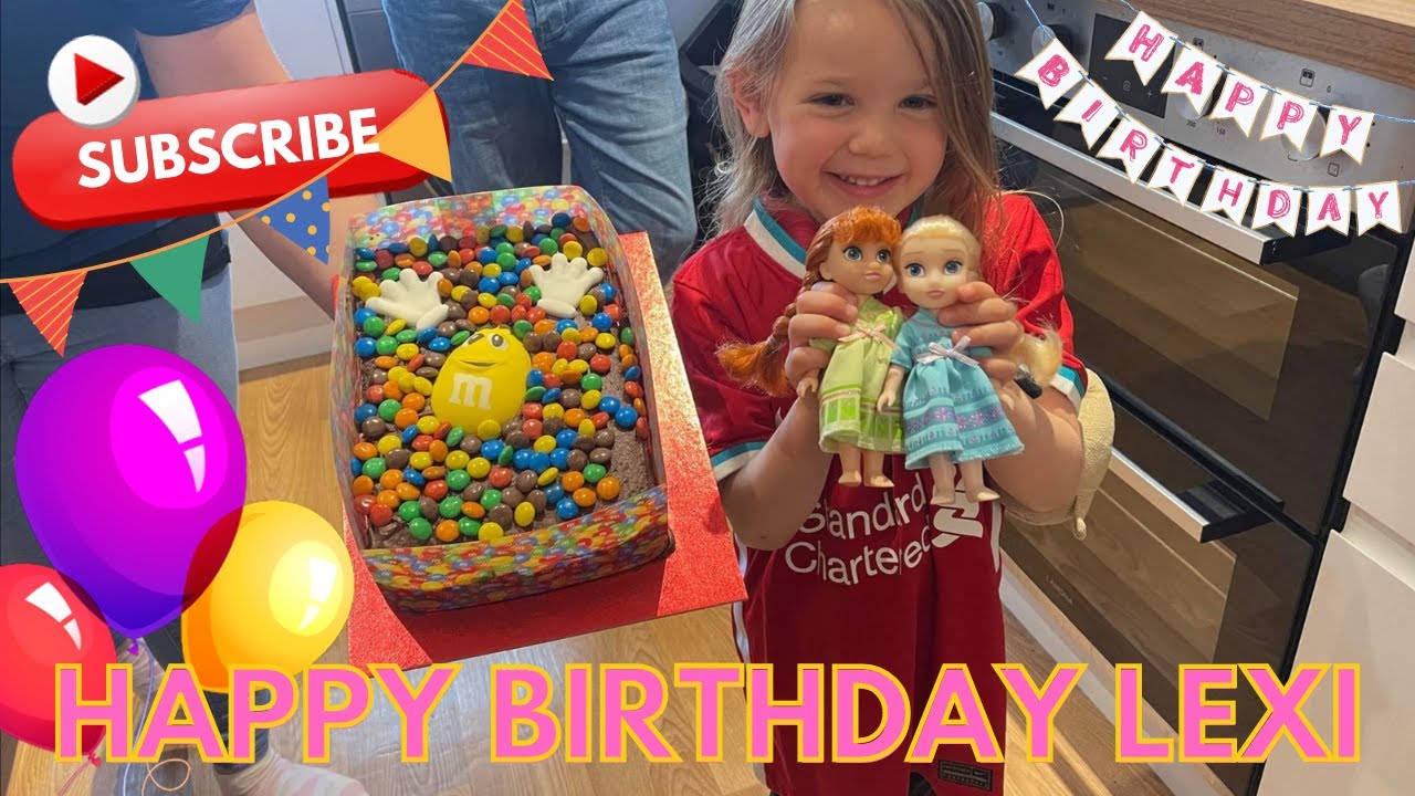 Happy 5th Birthday Lexi, Presents Opening, Party and Cake - YouTube