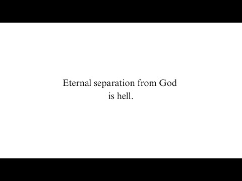 Hell is not meant to be a place for you. - YouTube