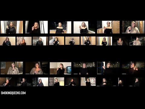 [Preview] (30 scenes) Lesya is smoking all white Winston cigarettes at home & street using matches