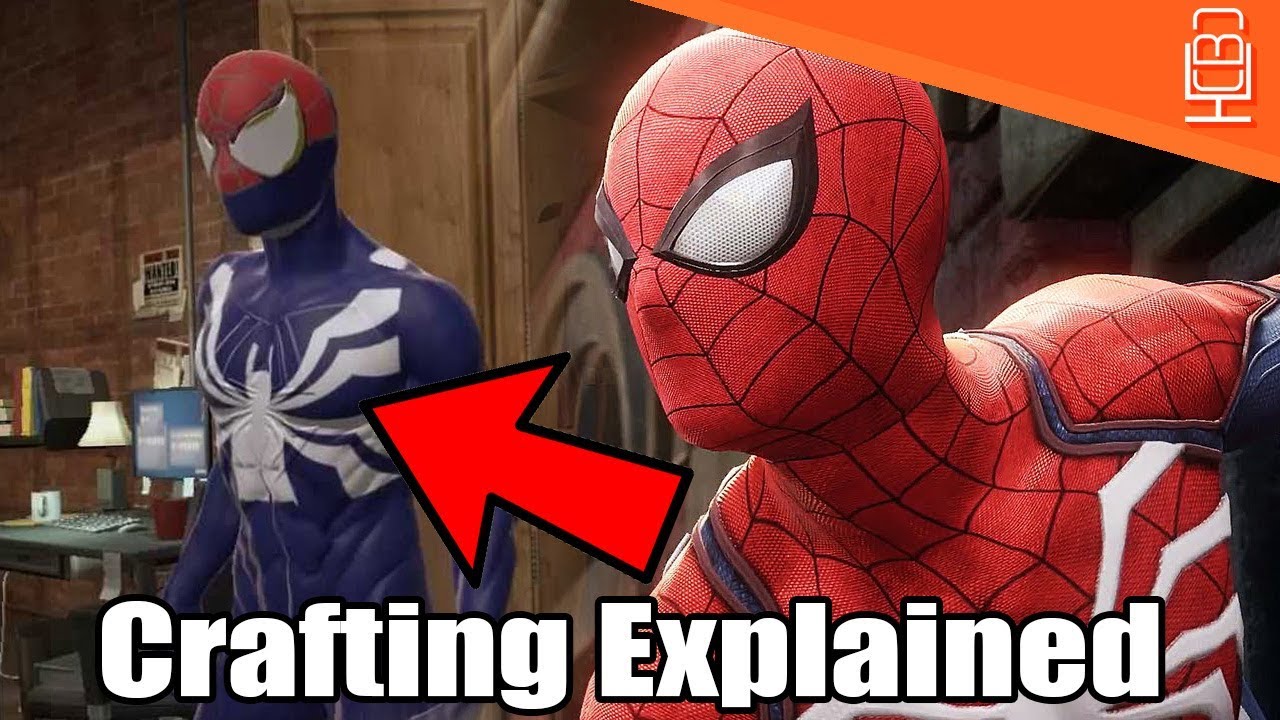 HOW Crafting Suits works in Spider-Man PS4 Explained - YouTube