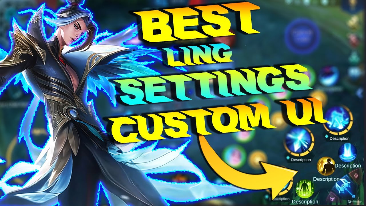 BEST SETTINGS LING SETUP CUSTOM UI !! | MOBILE LEGENDS ON PC GAMEPLAY ...
