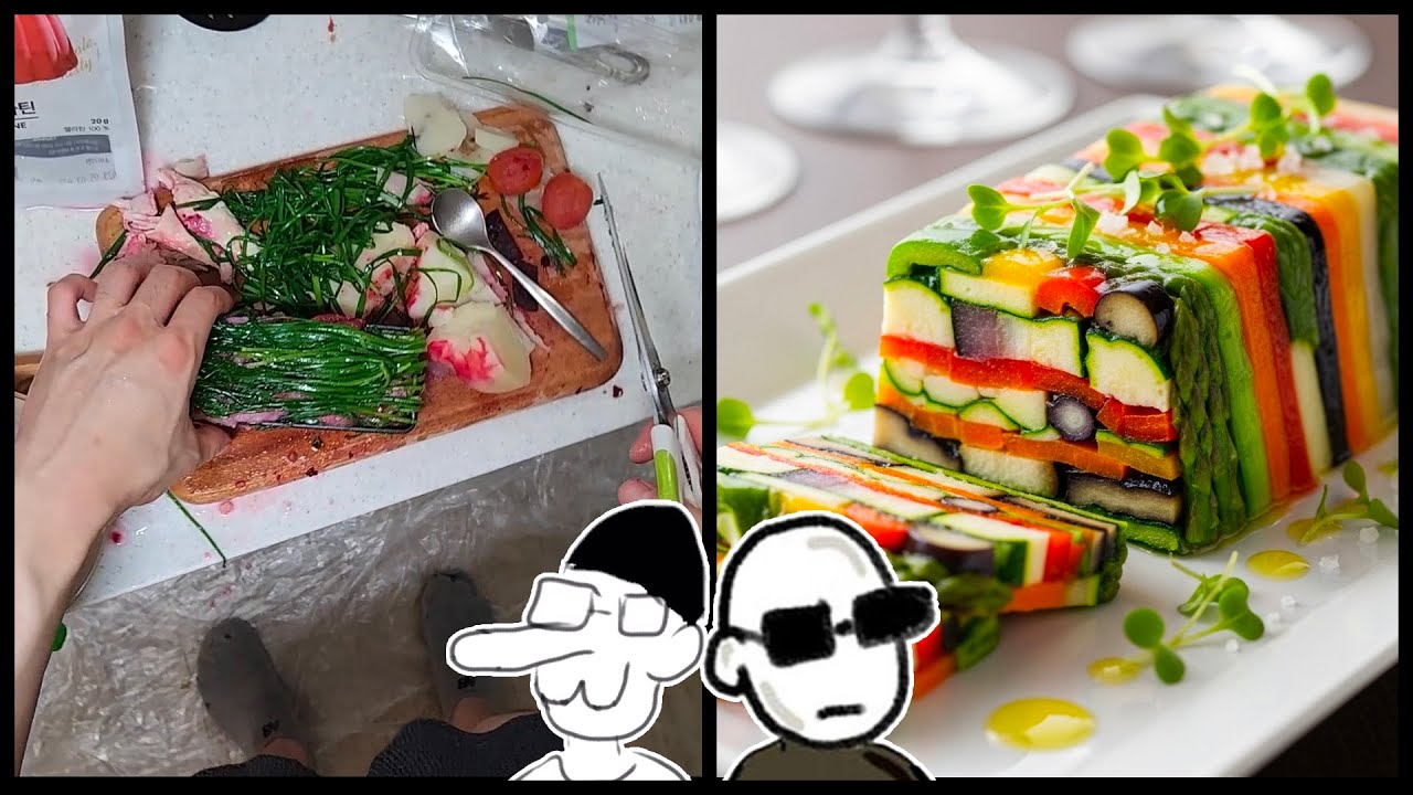 FAILED cooking High-end French Cuisine (Vegetable Terrine) - YouTube