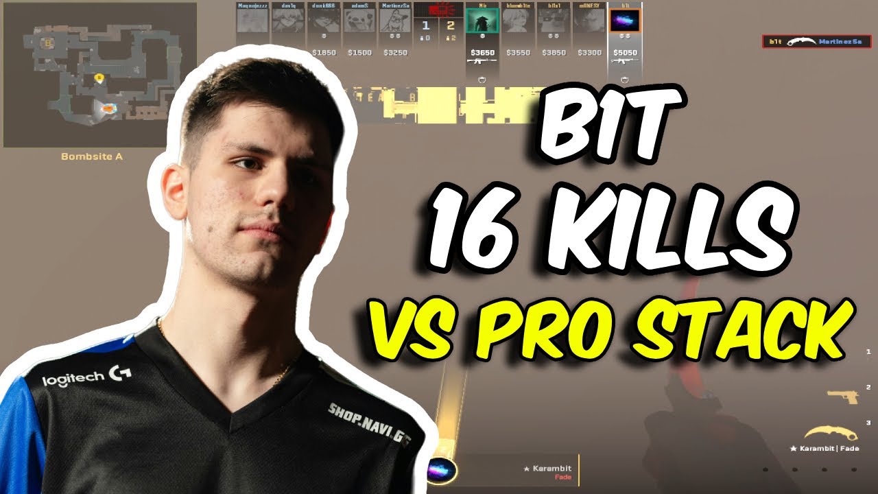 b1t 16 Kills vs PRO STACK (Mirage) FACEIT Ranked Nov 07, 2024 | CS2 POV - YouTube