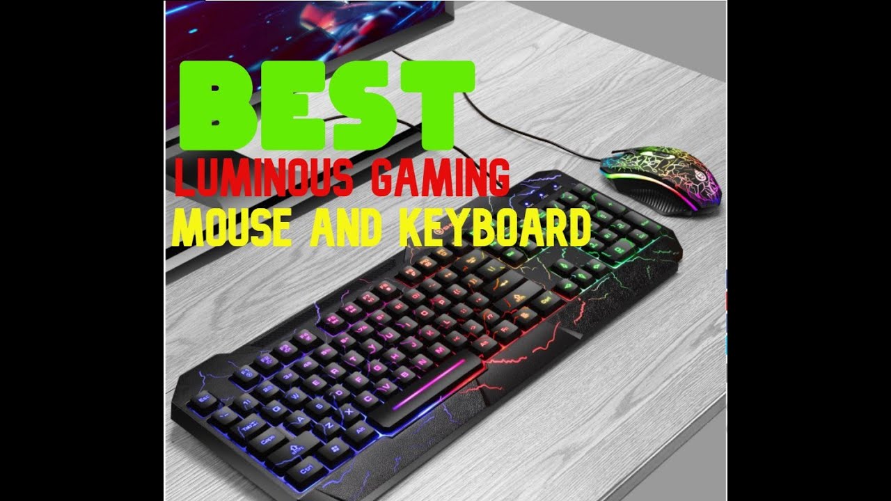 best Luminous Gaming Mouse and Keyboard Combo USB Wired LED - YouTube