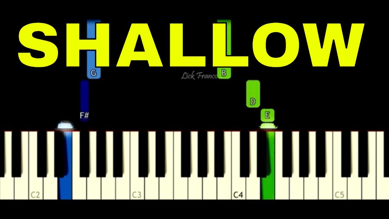 Shallow - Lady Gaga EASY Piano - YouTube