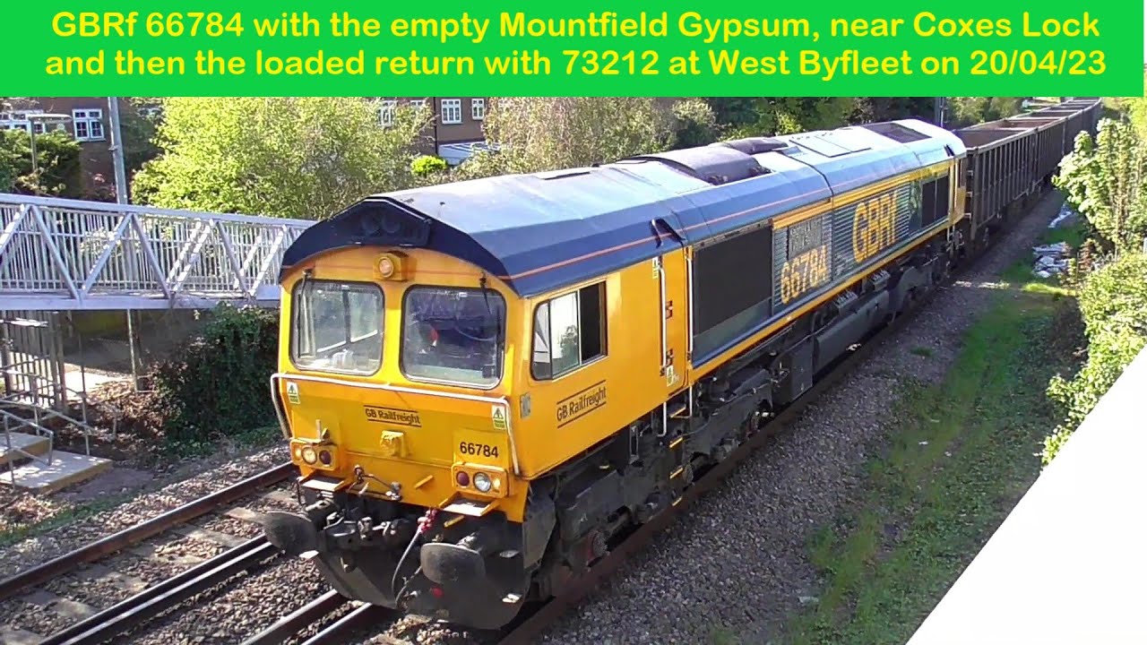 66784 + 73212 working the Mountfield to Southampton to Gypsum circuit ...