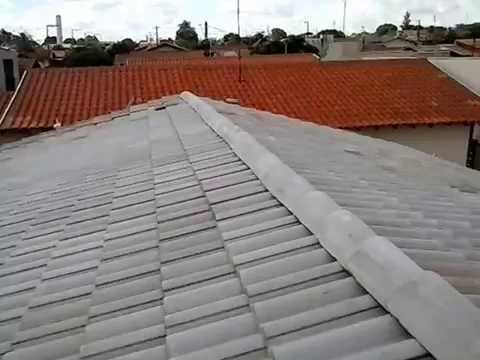 telhado telha de cimento - YouTube
