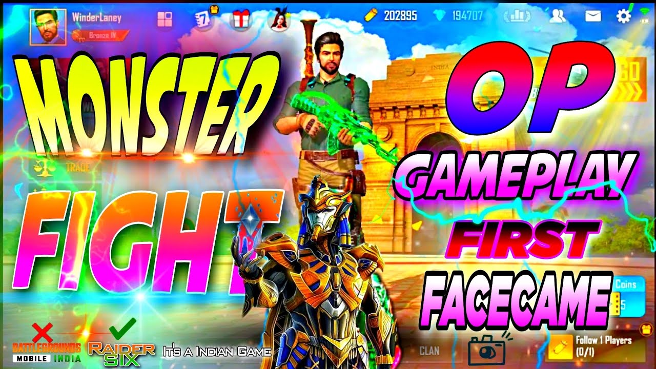 monster vs me (op gameplay) raider six - YouTube