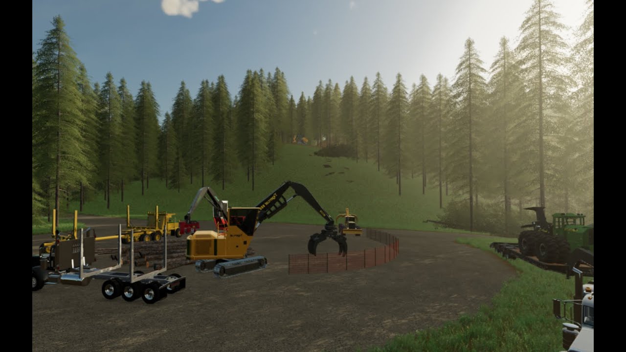 Steep Hill Logging - Farming Simulator 22 - YouTube