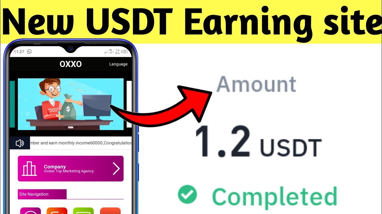 Get daily USDT commissions. Earnings site. Make a money-making plan ...