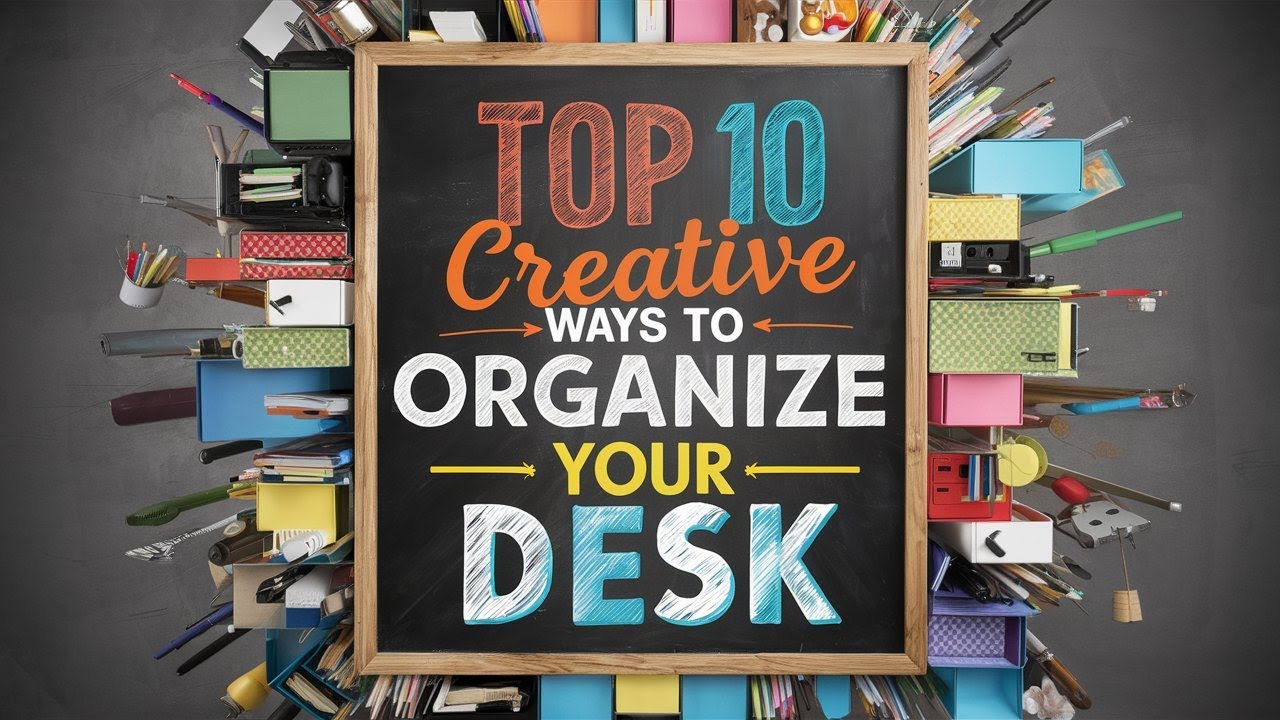 Top 10 Creative Ways to Organize Your Desk - YouTube