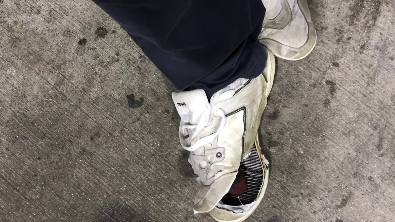 Pumping Gas Wearing My Hot Trashed Vintage Diesel Brand Sneakers Shoes ...