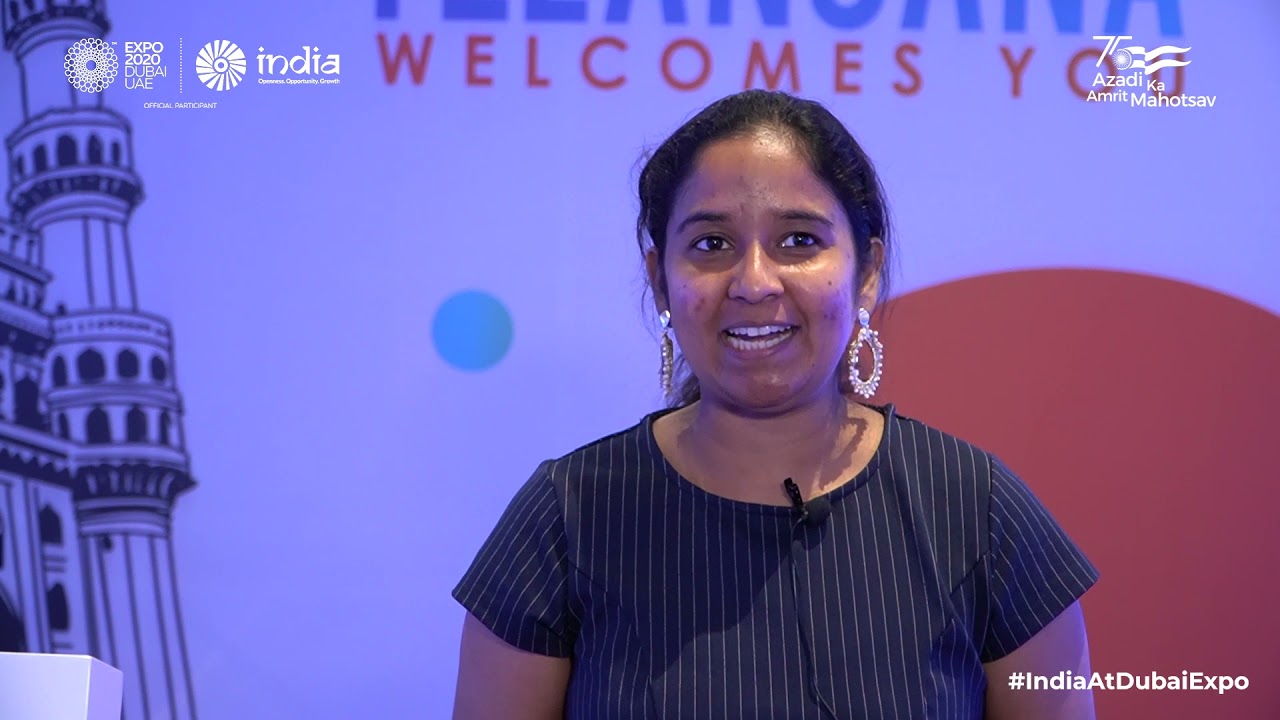 Expo 2020 Dubai | India Pavilion I Ms. Deepthi Nathala, founder of ...