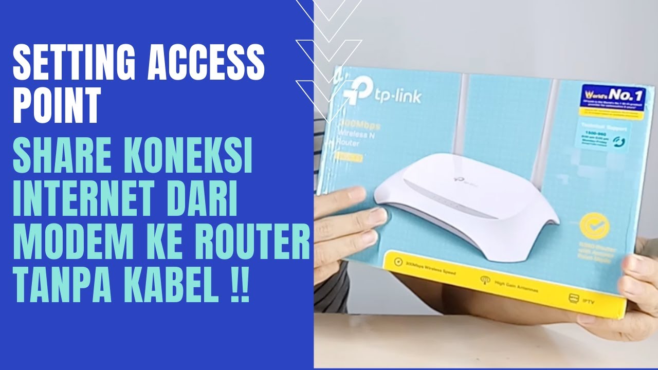 Cara setting koneksi internet dari modem ke Wireless Router tp-link ...