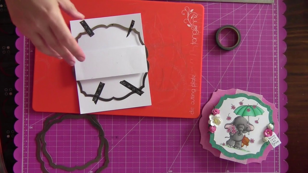 Make a pop-out frame card - YouTube