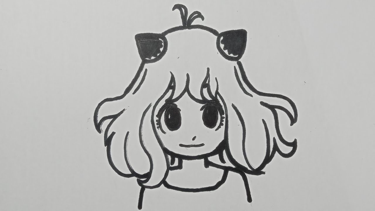 How to draw Anya Forger || Anya || Spy x Family || Step by step - YouTube